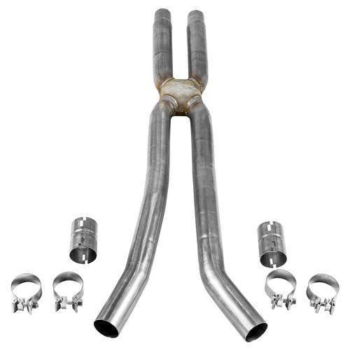 Flowmaster Mustang Resonator Delete Scavenger X-Pipe - Stainless Steel ...