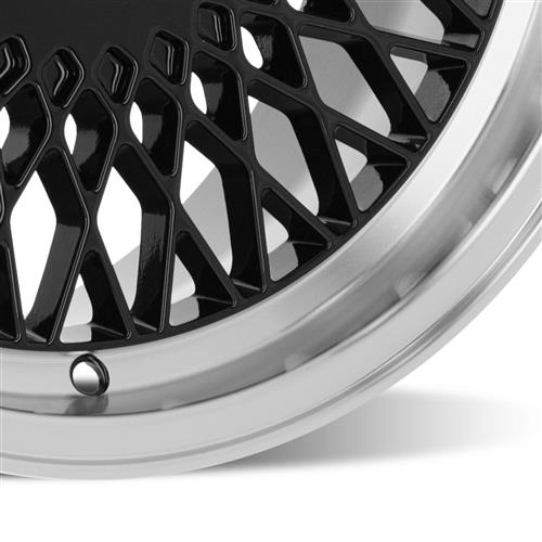 Mustang SVE Fox Body 4 Lug Mesh Wheel Kit - Gloss Black - 17x8 | 79-93