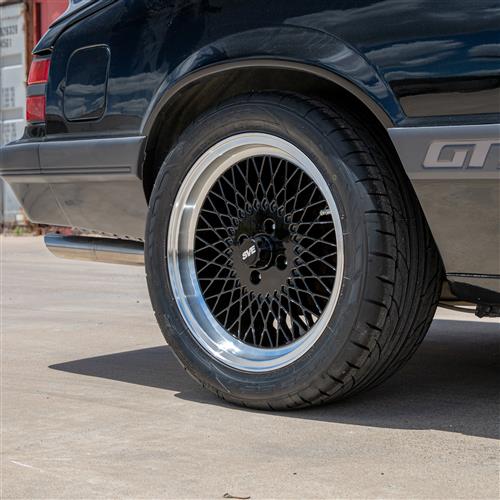 Mustang SVE Fox Body 4 Lug Mesh Wheel Kit - Gloss Black - 17x8 | 79-93