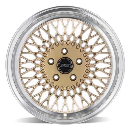 SVE 5-Lug Mesh Wheel Kit - Classic Gold - 17x8/9 | 79-93