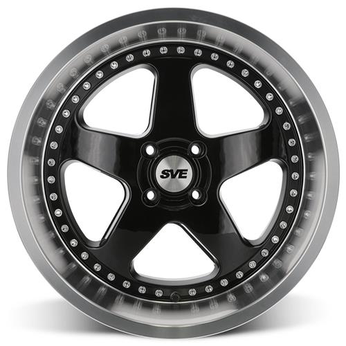SVE Fox Body Mustang SC Style Wheel - Black w/ Lip - 18x10 | 79-93