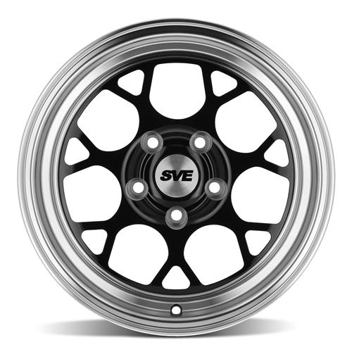 SVE Mustang Drag Comp Wheel & Tire Kit - 17x4.5 & 15x10 - Gloss Black ...
