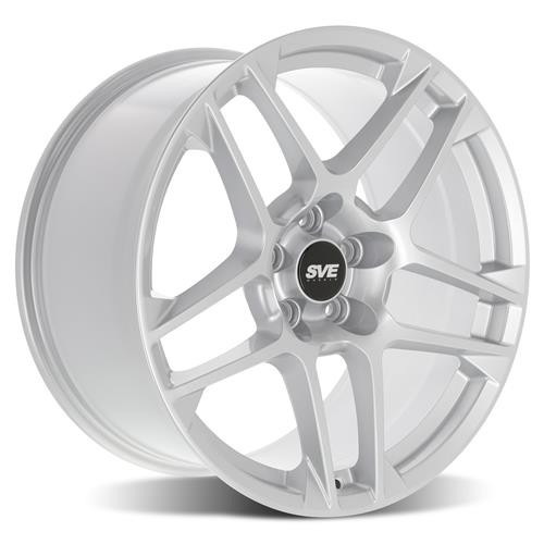 SVE Mustang X500 Wheel Kit - 19x10 - Gloss Silver (15-25)