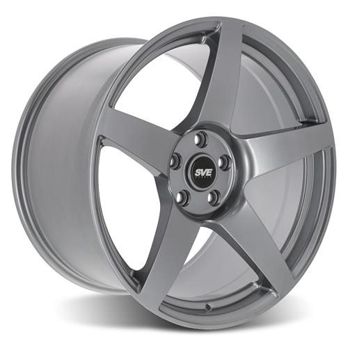 15-23 SVE Mustang R355 Wheel & Nitto Tire Kit - 19x10/11 Titanium Gray