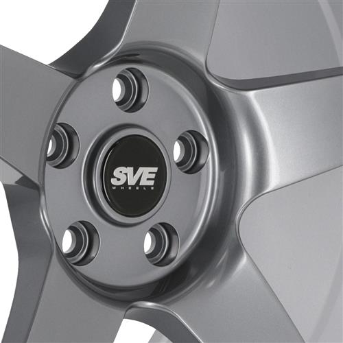 SVE Mustang R355 Wheel & Nitto NT05 Tire Kit - 19x10/11 - Titanium Gray ...