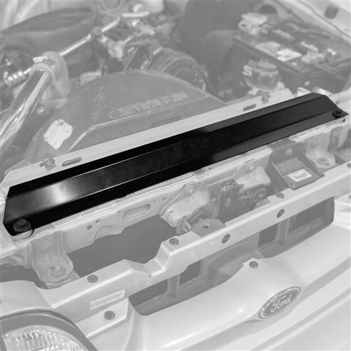 SVE Mustang Aluminum Radiator Hold Down & Hardware Kit - Black (79-93) 5.0