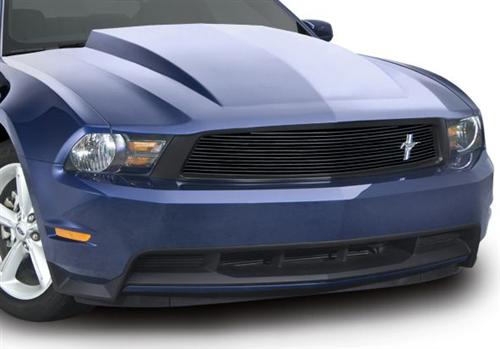 Cervinis Mustang Black Upper Billet Grille with Pony Emblem (10-12) 7253B