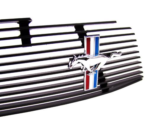 Cervinis Mustang Black Upper Billet Grille with Pony Emblem (10-12) 7253B