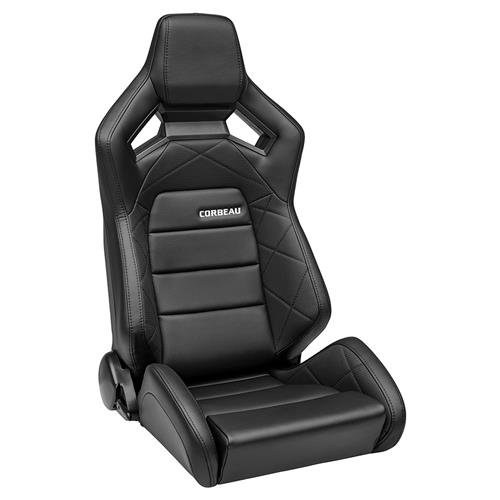 Corbeau Sportline RRX Reclining Seat - Black W/ Black Insert 55010