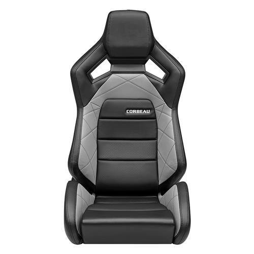 Corbeau Sportline RRX Reclining Seat - Black W/ Gray Insert 55090