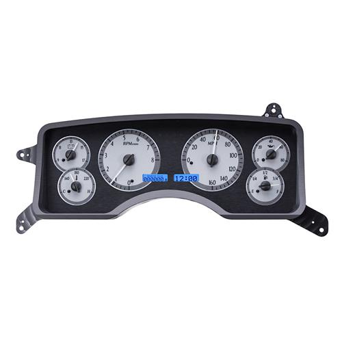 Dakota Digital Mustang VHX Digital Gauge Cluster - Alloy Face w/ Blue ...