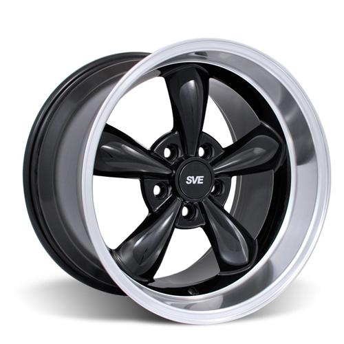 Mustang Deep Dish Bullitt Wheel - 17X10.5 Black (94-04)