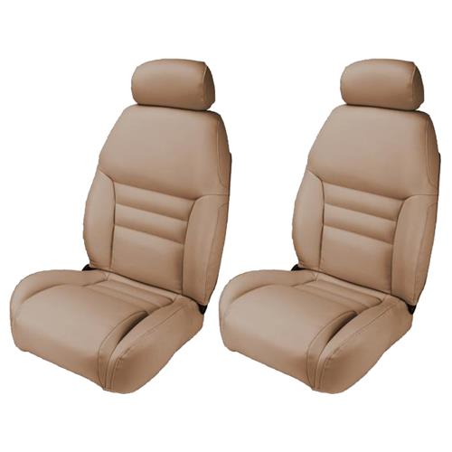 TMI Mustang Front Sport Seat Upholstery - Saddle Tan Vinyl (1998) 43 ...