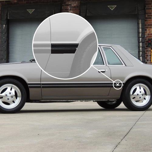 Mustang Front Of Quarter Panel Molding Lh 79 84 D9zz 6129077