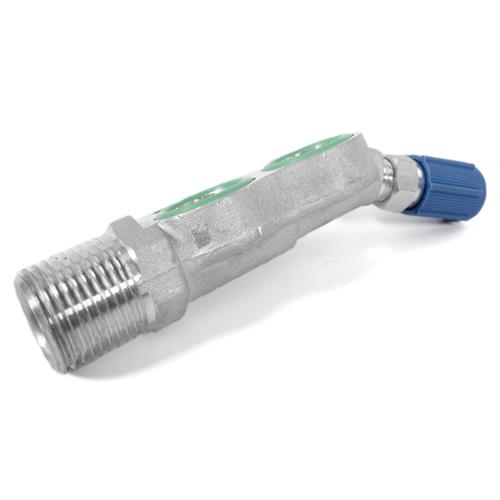Mustang A/C Manifold Service Attachment w/ Charging Port (79-93)