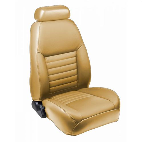TMI Mustang Sport Seat Upholstery Parchment Tan Vinyl (99-04 ...