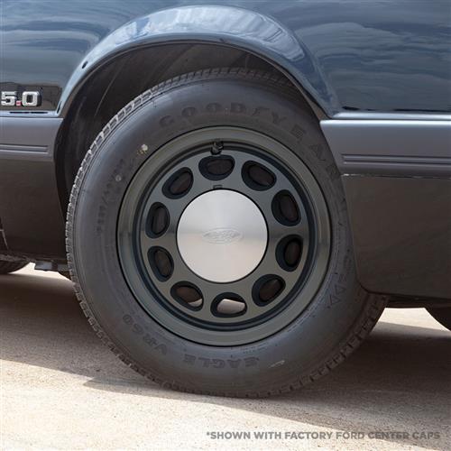 Mustang Fox Body 4 Lug 10-Hole Wheel - 15x7 - Black | 79-93