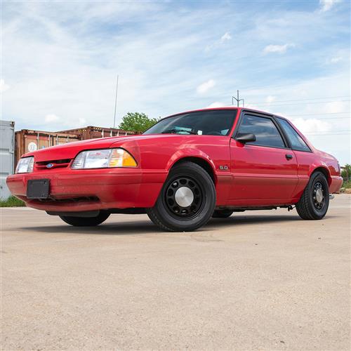 Mustang Fox Body 4 Lug 10-Hole Wheel Kit - 15x7/9 - Black (79-93)