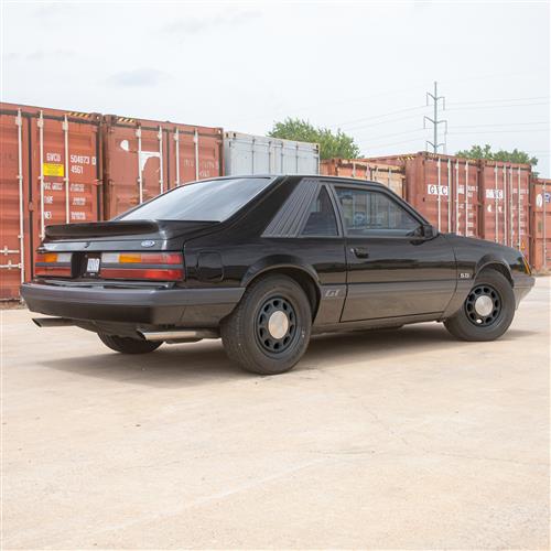 Mustang Fox Body 4 Lug 10-Hole Wheel Kit - 15x7/9 - Black (79-93)