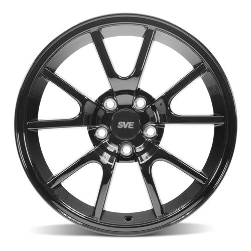 SVE Mustang FR500 Wheel - 17x9 - Gloss Black (94-04)
