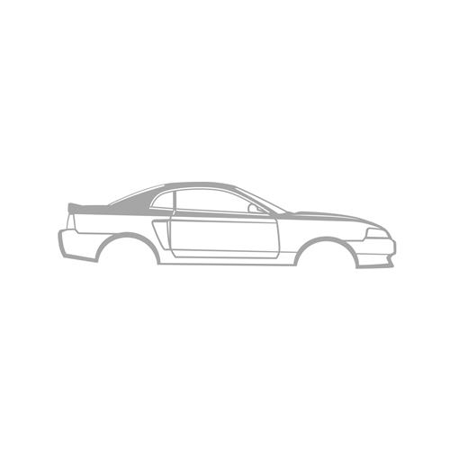 Mustang Silhouette Metal Wall Art (99-04) Coupe - LMR