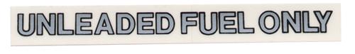 Black Unleaded Gasoline Only Decal - LMR.com