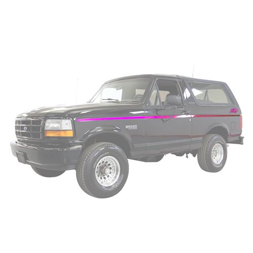 Phoenix Graphix Bronco Nite Edition Decal Kit - Pink (1992)