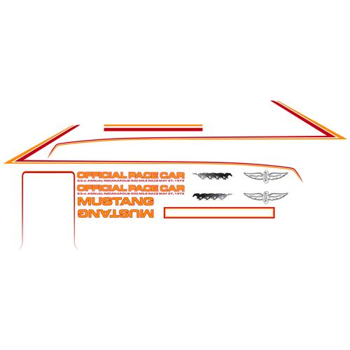 Mustang Indy Pace Car Decal Kit | (1979) - LMR.com