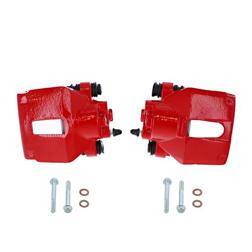 PowerStop F-150 SVT Lightning Rear Brake Caliper Kit - Red (99-04) S4678