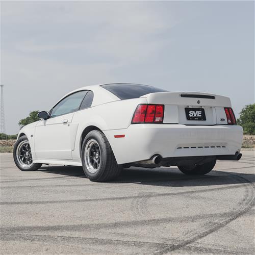 SVE Mustang Drag Comp Wheel & Tire Kit - 17x4.5 & 15x10 - Gloss Black ...