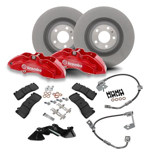 SVE Mustang Front Brake Upgrade Kit - 6 Piston PP1 - 15" - Red (05-14)