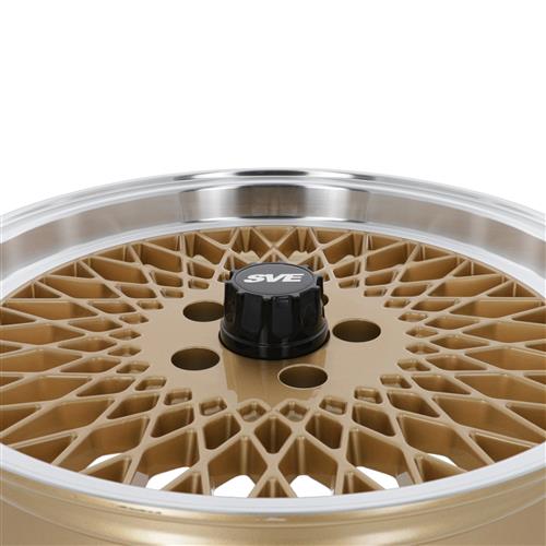 SVE Fox Body Mesh Wheel - Classic Gold - 17x8 - 5 Lug | 79-93 Mustang