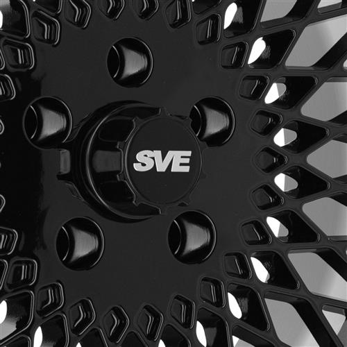 SVE Fox Body 5 Lug Mesh Wheel - Gloss Black - 17x9 | 79-93 Mustang