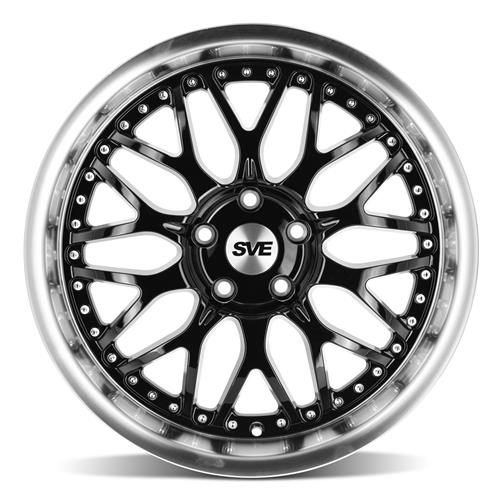 SVE Mustang Series 3 Wheel & Nitto Tire Kit - 18x9/10 - Gloss Black (94-04)
