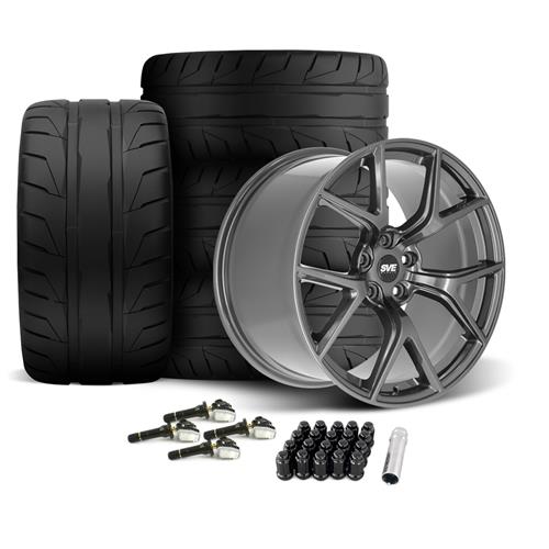 Mustang SVE SP2 Wheel & Nitto NT05 Tire Kit-19x10/11-Graphite | 15-23