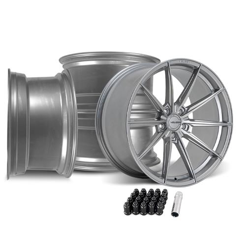 Velgen Mustang VF10 Wheel Kit - 20x10/11 - Silver (15-26)