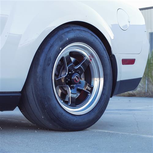 Weld Mustang RT-S S71 Drag Wheel - 15x10 Black w/ Polished Lip (05-14 ...