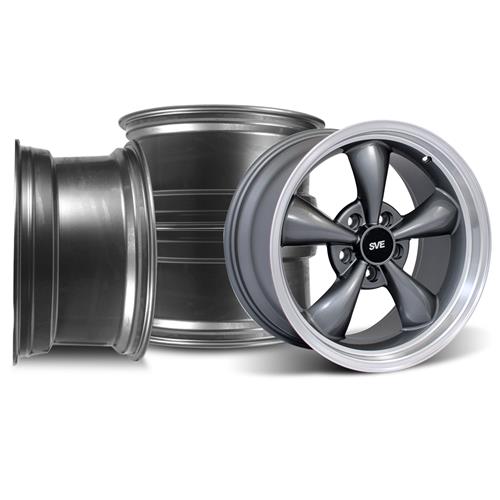 Mustang Bullitt Wheel Kit - 17x9/10.5 Anthracite (94-04)