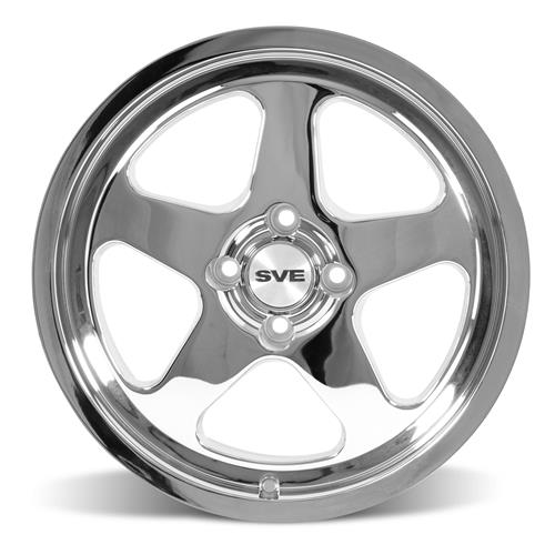 SVE Mustang Saleen SC Style Wheel Kit - 17x9/10 - Chrome (79-93)