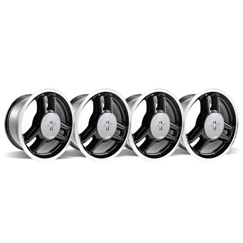 SVE Mustang 1993 Cobra R Style Wheel Kit - 17x8 - 4 Lug Black (79-93)