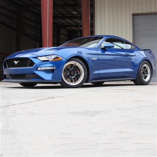 Weld Mustang RT-S S71 Drag Wheel - 18x5 - Black w/ Polished Lip (05-21 ...