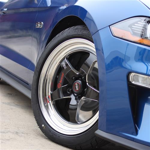 Weld Mustang RT-S S71 Drag Wheel - 18x5 - Black w/ Polished Lip (05-21 ...