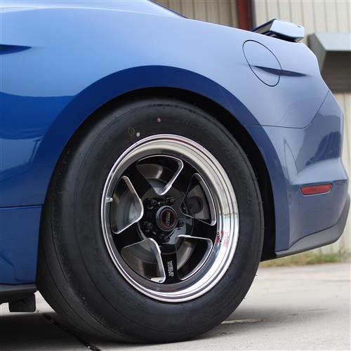 Weld Mustang RT-S S71 Drag Wheel - 17x10 Black w/ Polished Lip (05-21 ...