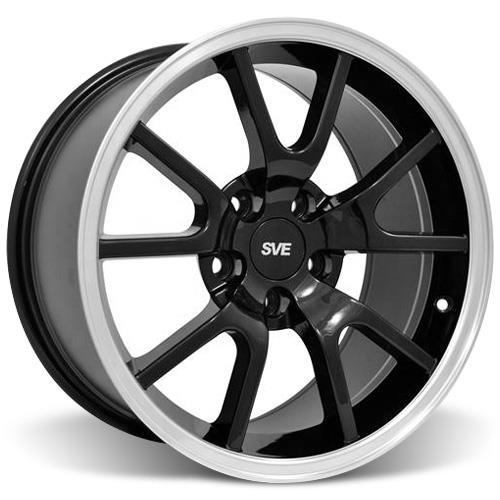 Mustang Staggered FR500 Wheel & Tire Kit - 17x9/10.5 Black (94-04) Nitto G2