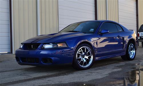 Mustang Staggered FR500 Wheel & Tire Kit - 17x9/10.5 Chrome (94-04 ...